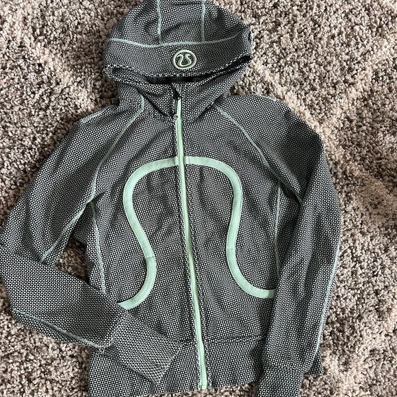 lululemon athletica | Tops | Lululemon Mint Pattern Scuba Hoodie | Poshmark